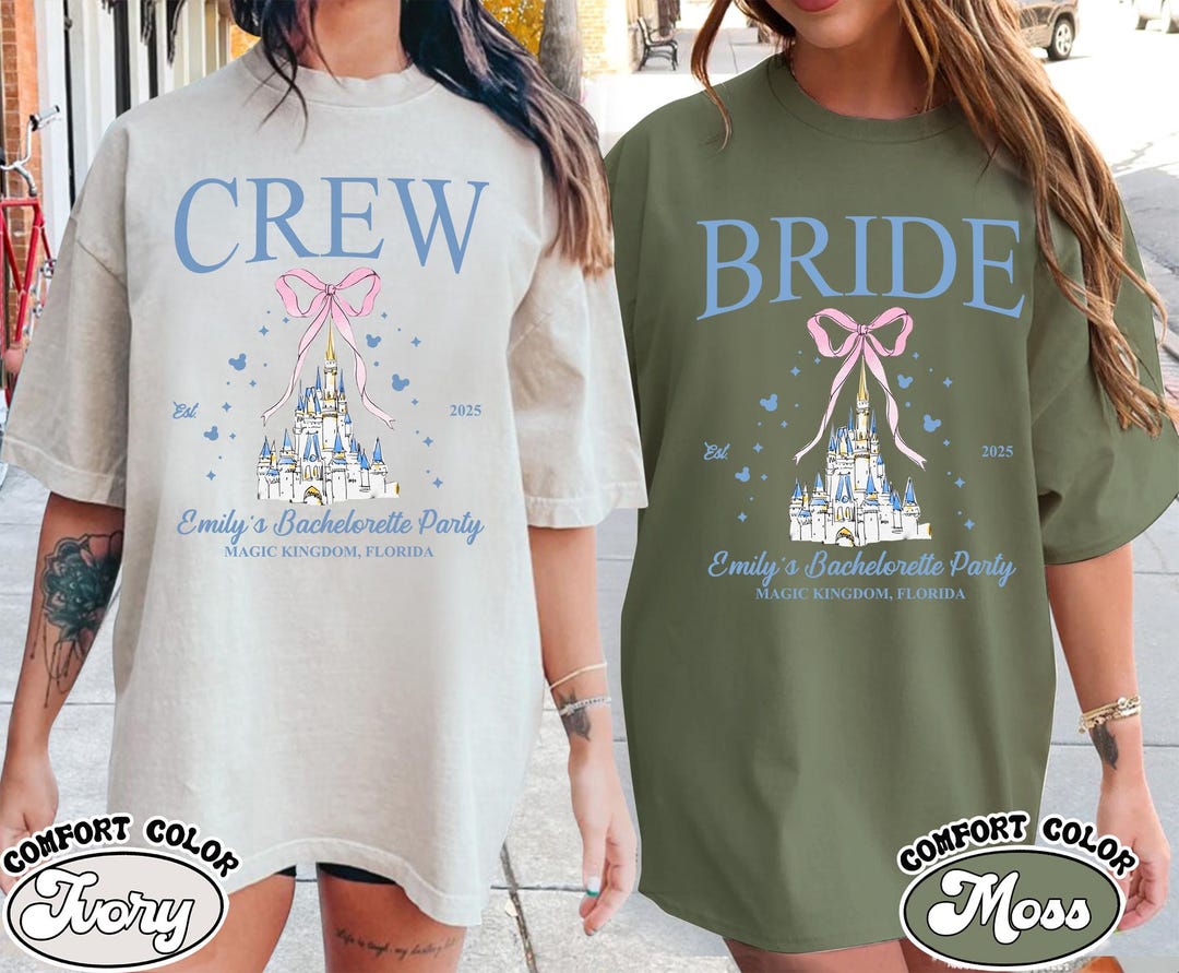 Custom Disney Bride, Crew Bride Shirt, Disney Bride Tee, Disney ...