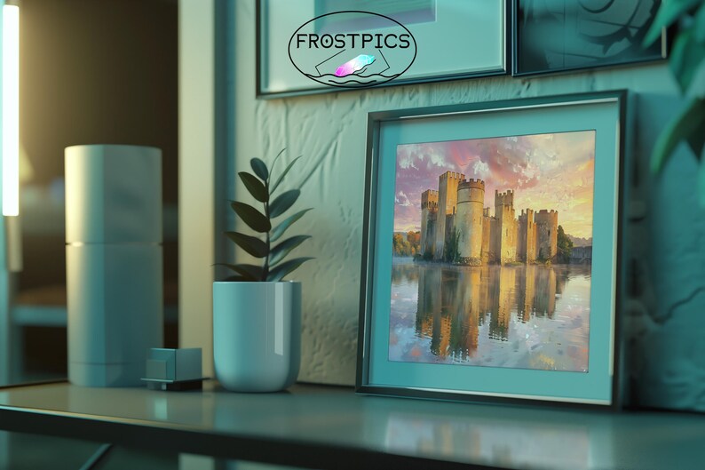 Castle by the Water Calming Scenery Relaxing Golden Hour - Landscape ...