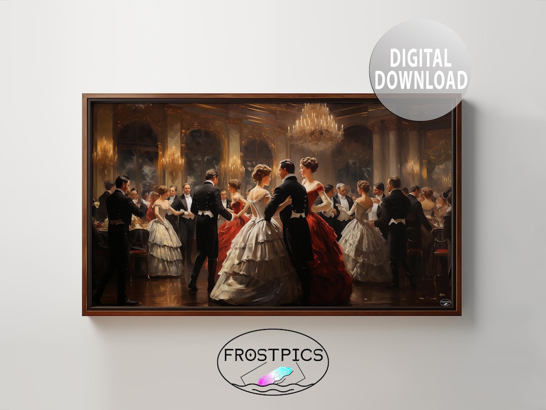 Formal Evening Ball Wedding Dancing Reception Genre Scene - Landscape ...