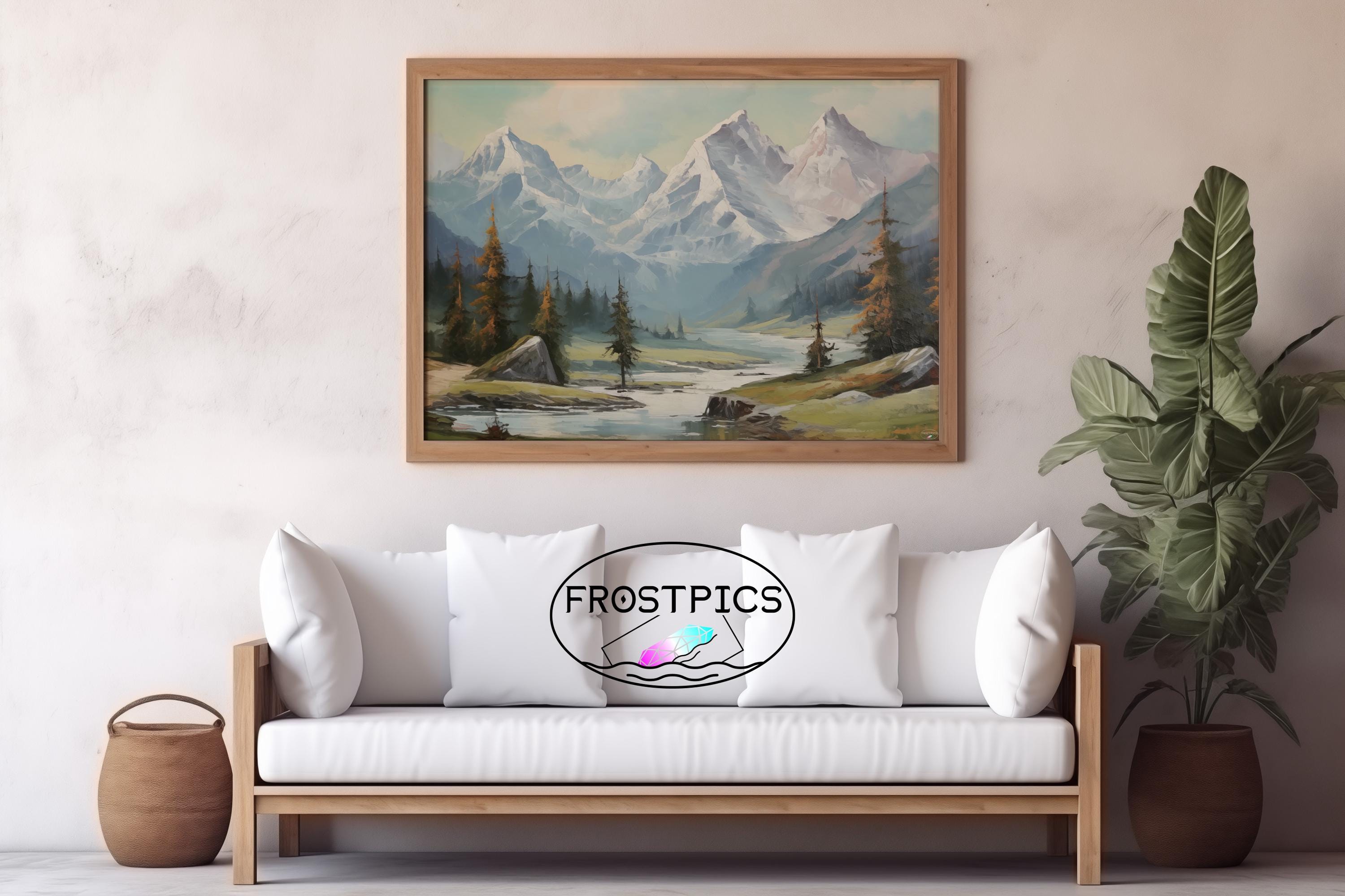 Boreal Painting - Printable Wall Art - Digital Download - TV Frame Art ...