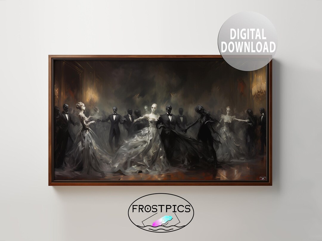 Danse Macabre Formal Dance Halloween Dancing Genre Scene - Landscape ...