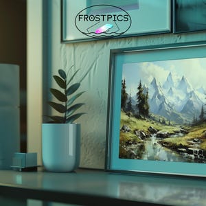 Alpine Painting - Printable Wall Art - Digital Download - TV Frame Art ...