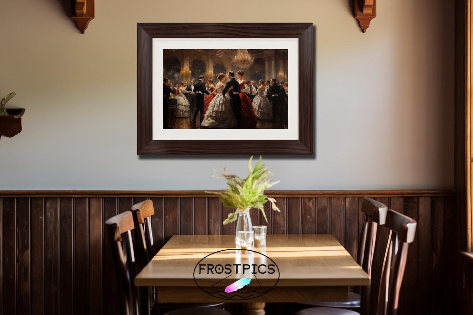Formal Evening Ball Wedding Dancing Reception Genre Scene - Landscape ...