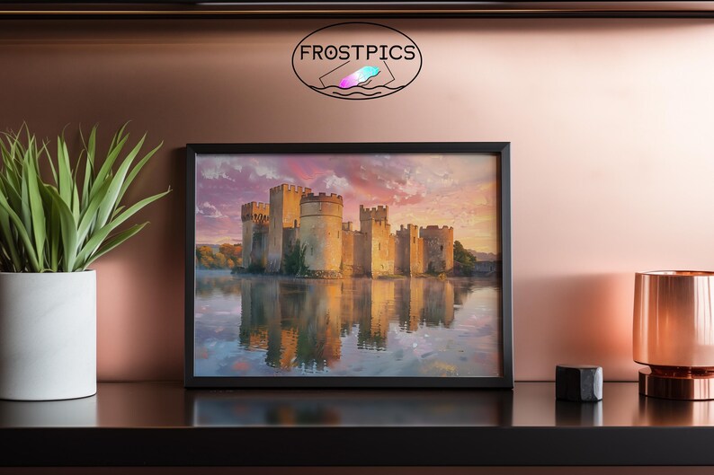 Castle by the Water Calming Scenery Relaxing Golden Hour - Landscape ...
