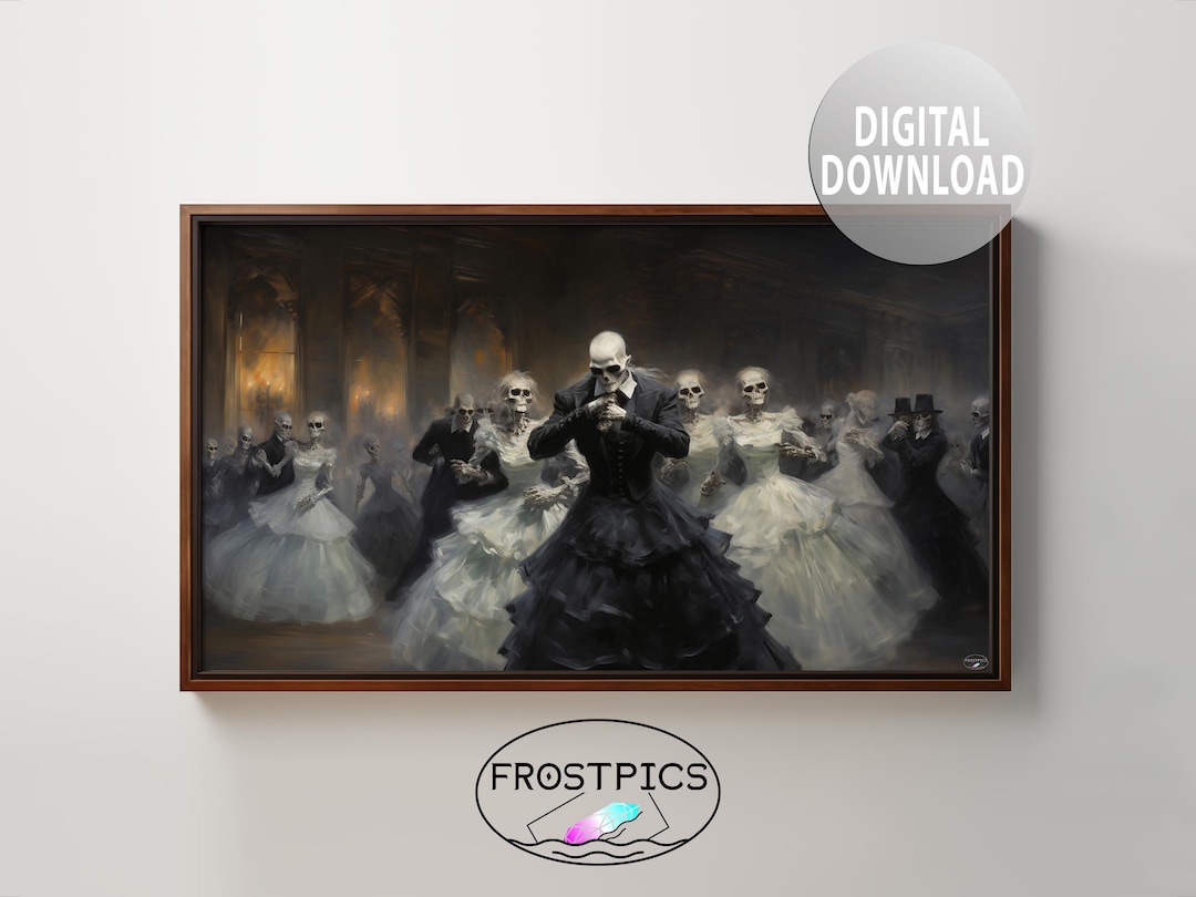 Danse Macabre Halloween Scary Ghost Ghoul Genre Scene - Landscape ...