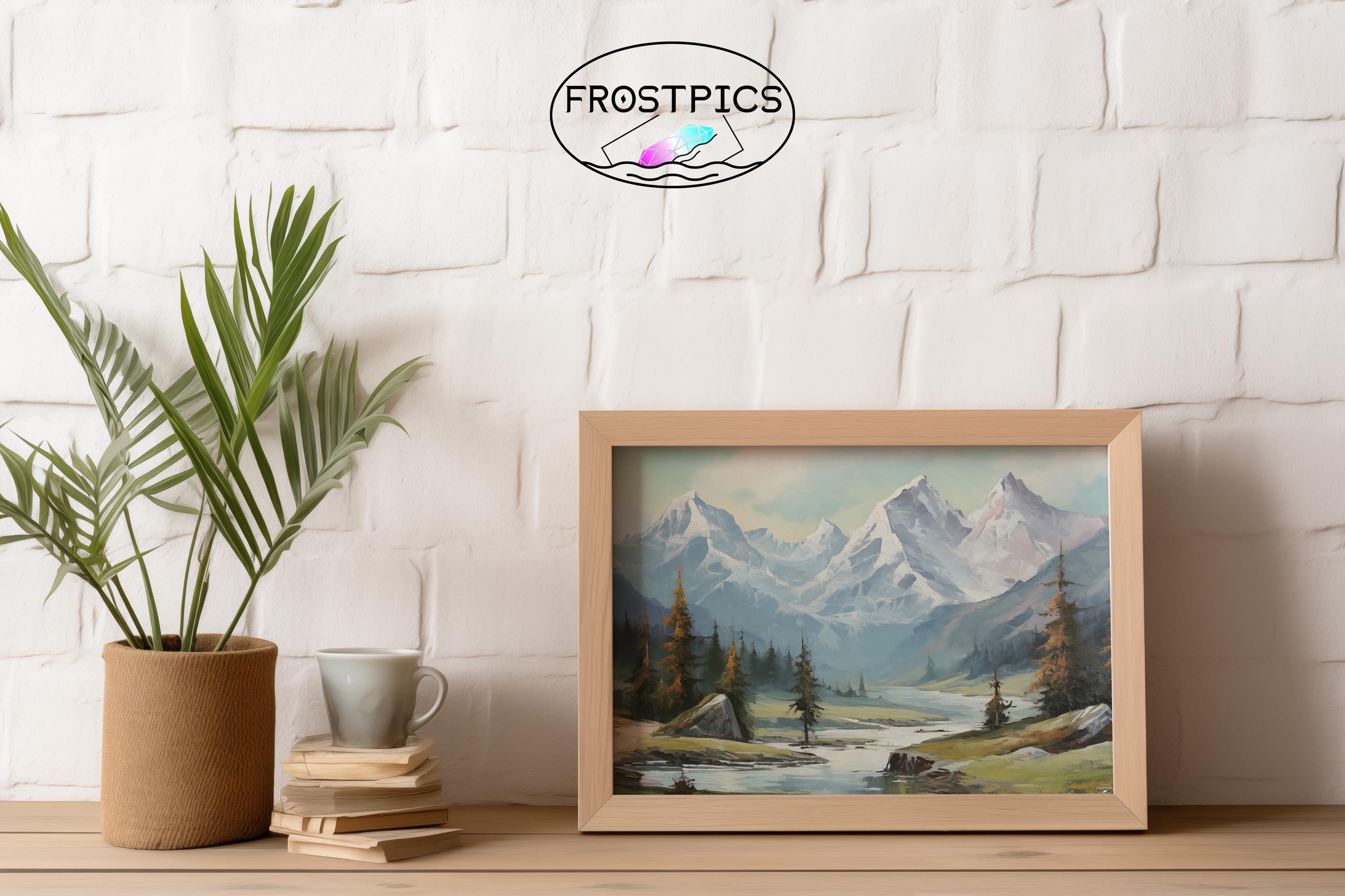 Boreal Painting - Printable Wall Art - Digital Download - TV Frame Art ...