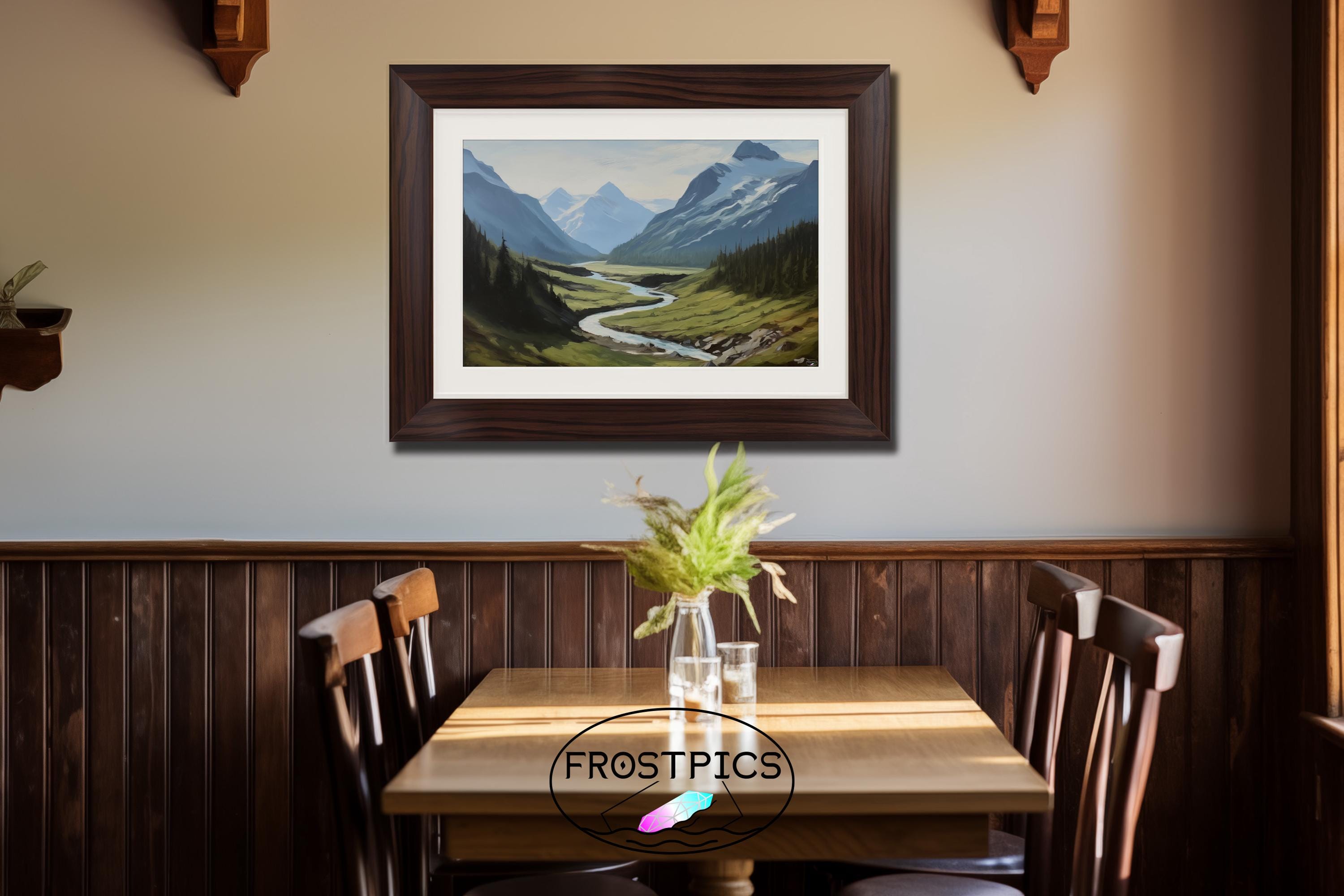 Alpine Painting - Printable Wall Art - Digital Download - TV Frame Art ...