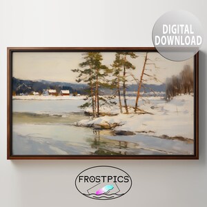 Alpine Painting - Printable Wall Art - Digital Download - TV Frame Art ...