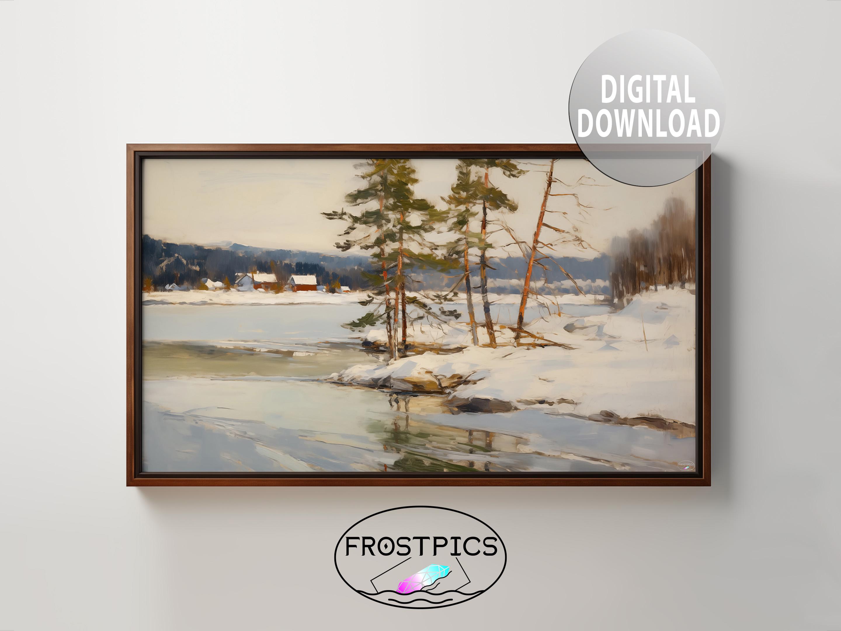Alpine Painting - Printable Wall Art - Digital Download - TV Frame Art ...