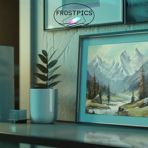 Boreal Painting - Printable Wall Art - Digital Download - TV Frame Art ...