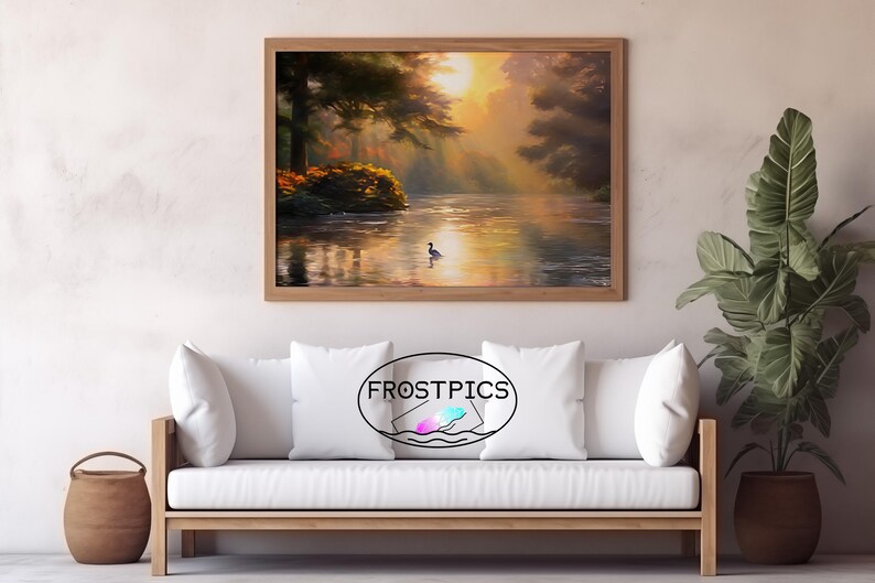 Coastal Painting - Printable Wall Art - Digital Download - TV Frame Art ...