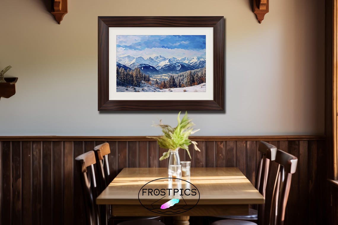Alpine Painting - Printable Wall Art - Digital Download - TV Frame Art ...
