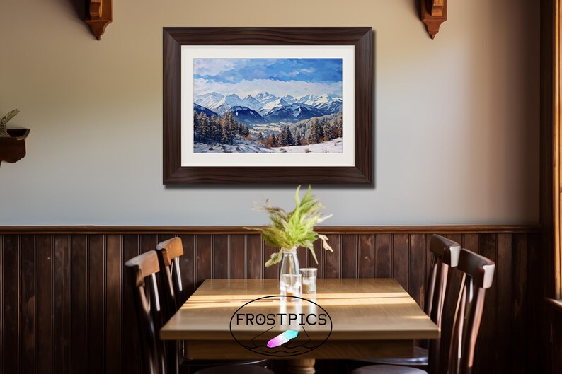 Alpine Painting - Printable Wall Art - Digital Download - TV Frame Art ...