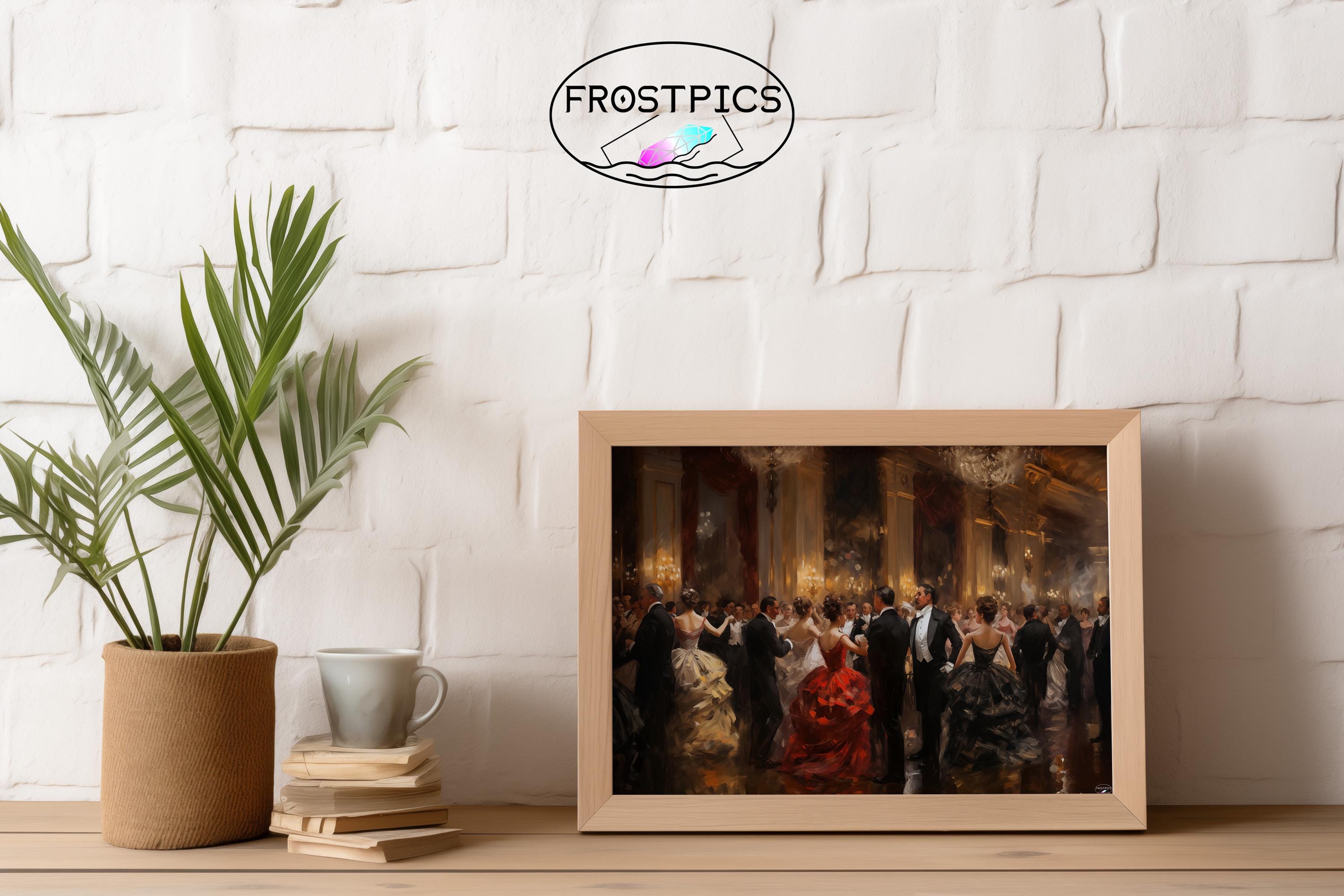 Formal Evening Ball Dancing Wedding Reception Genre Scene - Landscape ...