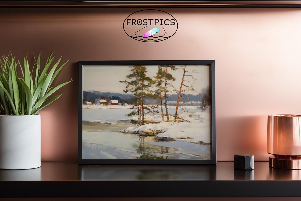 Alpine Painting - Printable Wall Art - Digital Download - TV Frame Art ...