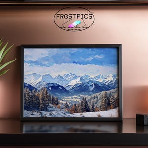 Alpine Painting - Printable Wall Art - Digital Download - TV Frame Art ...