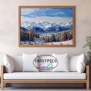 Alpine Painting - Printable Wall Art - Digital Download - TV Frame Art ...