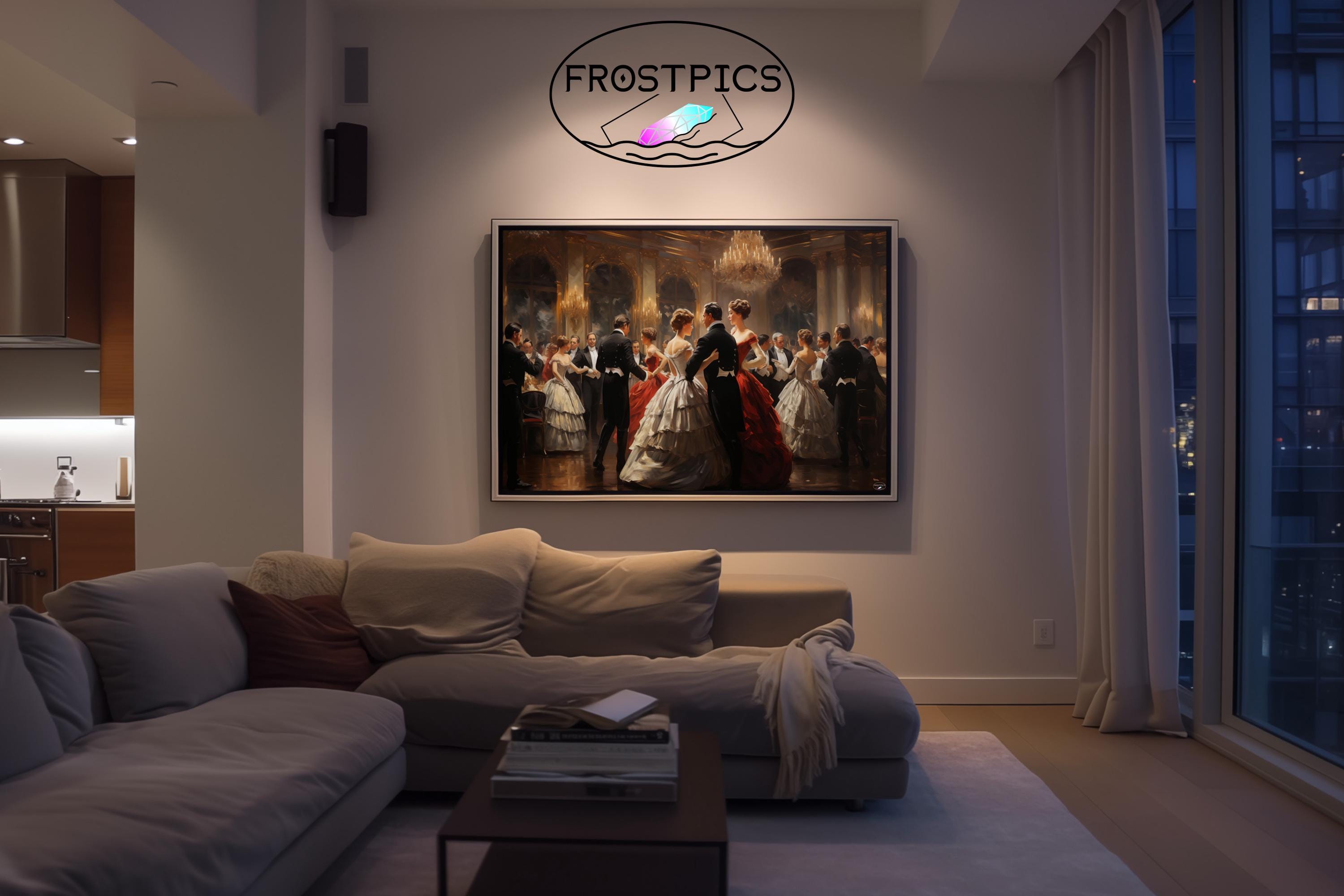 Formal Evening Ball Wedding Dancing Reception Genre Scene - Landscape ...