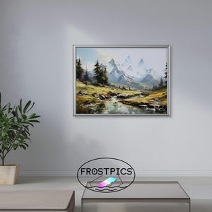 Alpine Painting - Printable Wall Art - Digital Download - TV Frame Art ...