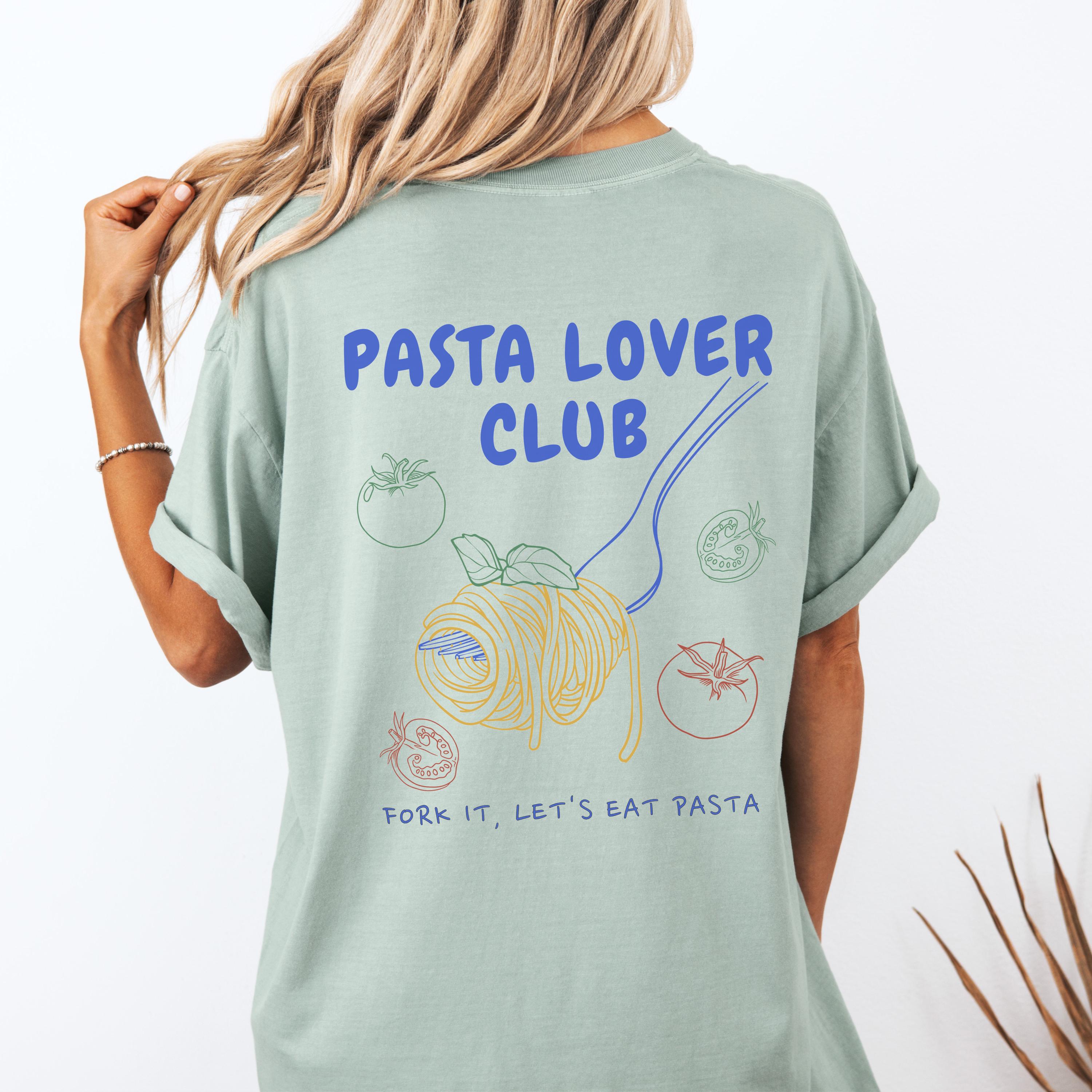 Pasta Lover Club Shirt, Pasta Tomato Girl Summer T-shirt Retro Pasta ...