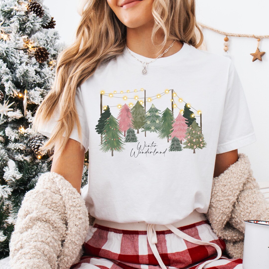 Winter Wonderland Sweatshirt Winter Wonderland Christmas Trees Shirt ...