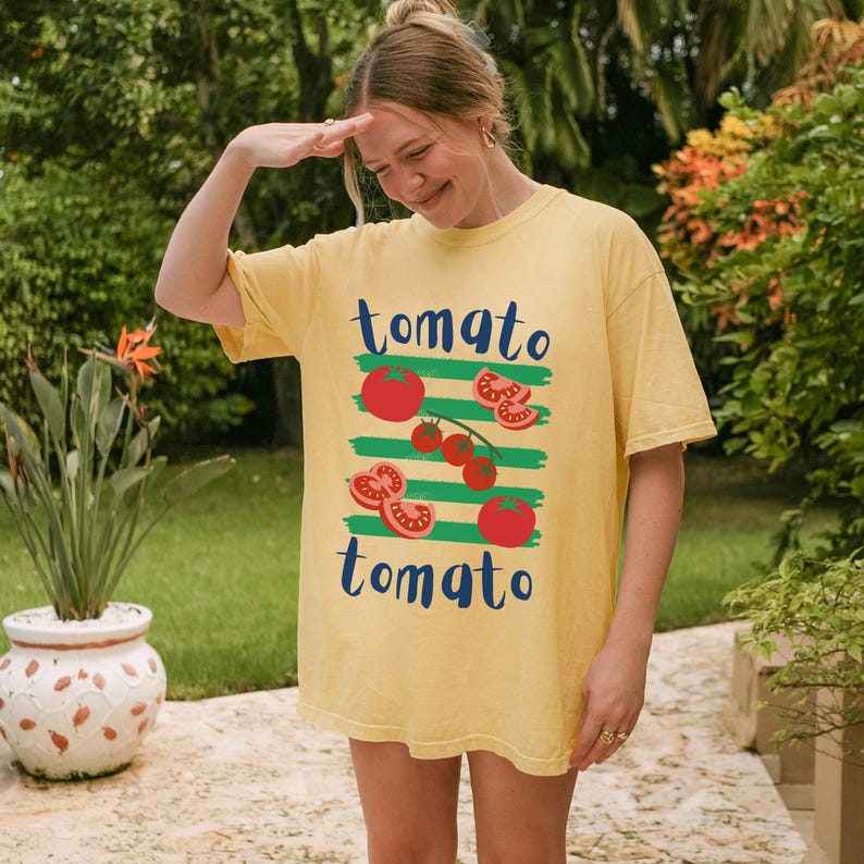 Tomato Shirt, Tomato Girl Summer, Farmers Market Tshirt, Gardening ...