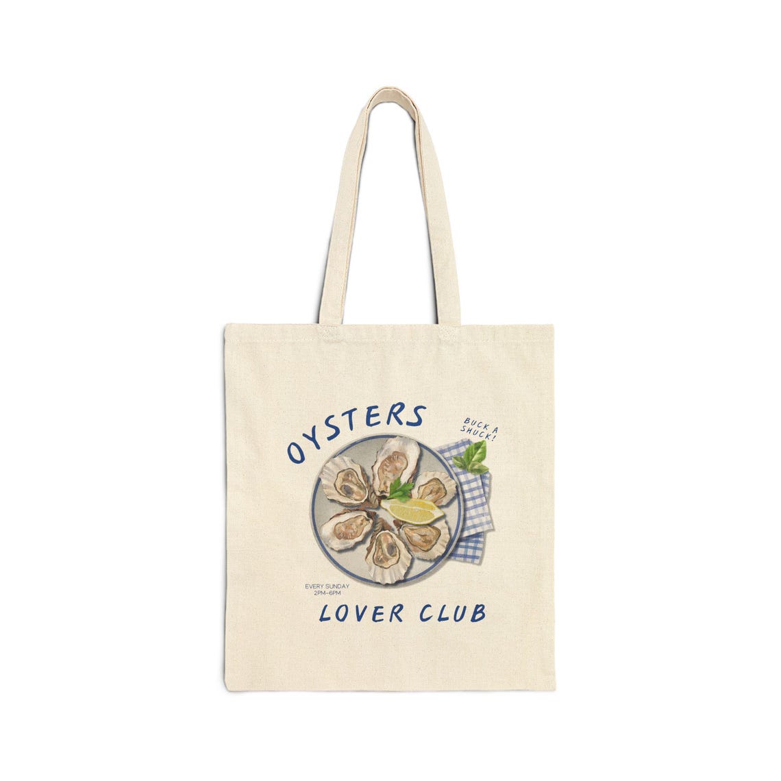 Oysters Lover Club Retro Tote Bag, Oystertote Bag, Italian Theme ...