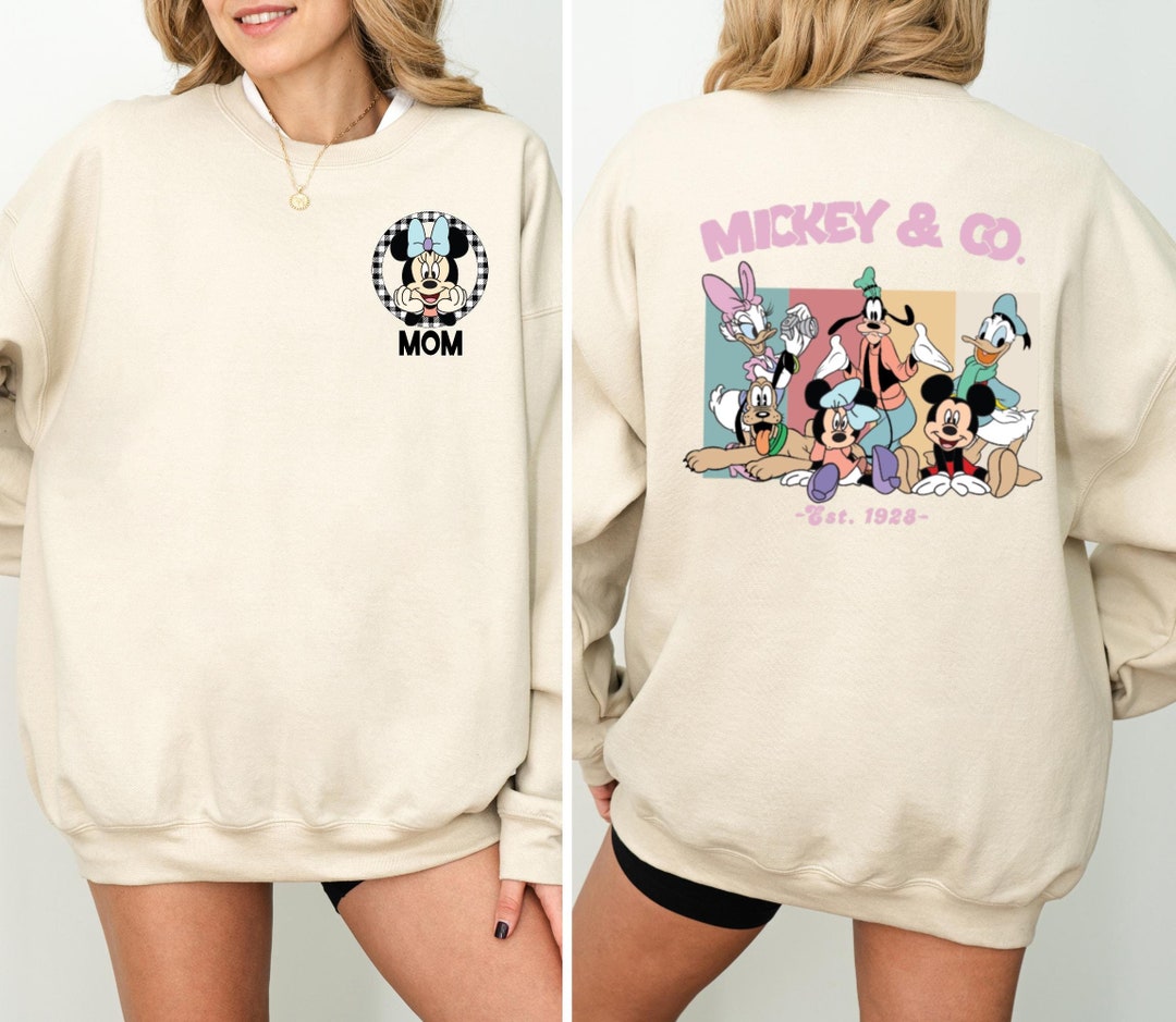 Retro Custom Mickey & Friends Sweatshirt, Disney Vacation Sweater ...
