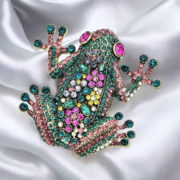Frog Brooch - Etsy