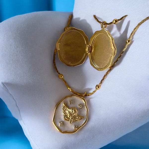 Angel Locket - Etsy