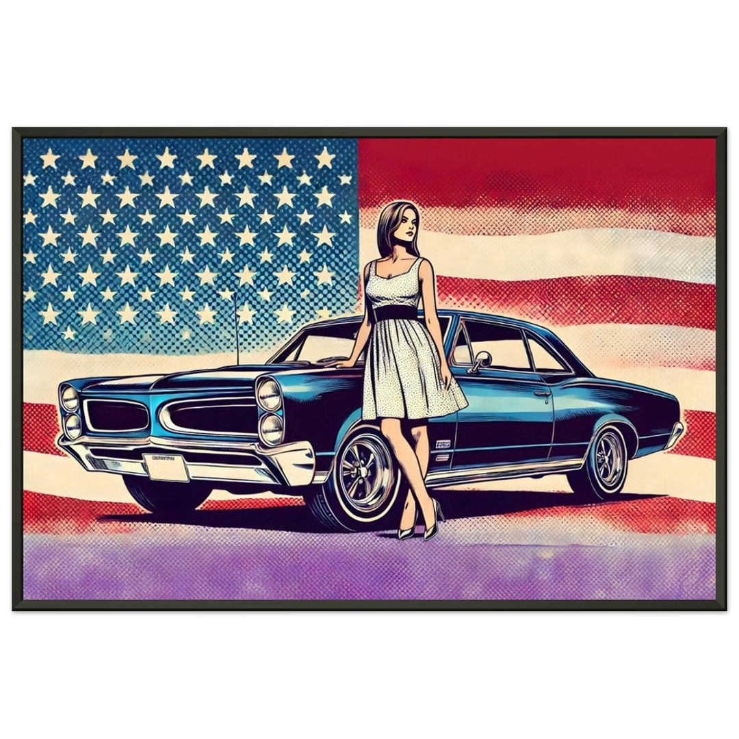 Pontiac GTO Classic Car Poster Premium Matte Paper Metal Frame ...