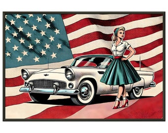Porsche 911 Vintage Car Premium Matte Paper Metal Framed Poster ...