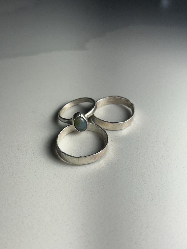 Earthstone Stacking Rings - Etsy