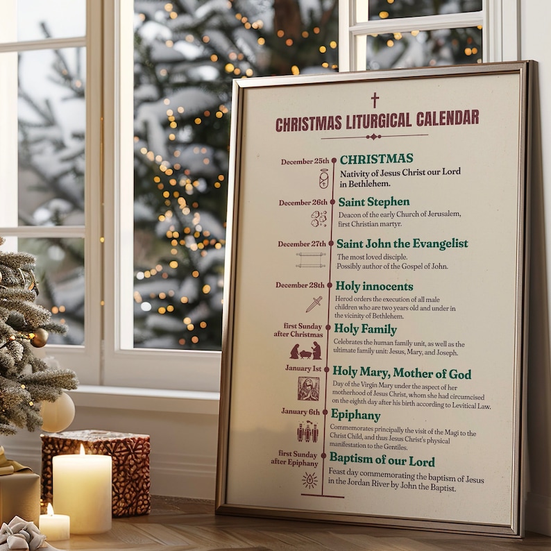 Printable Christmas Liturgical Calendar - Nativity of Jesus Christian ...