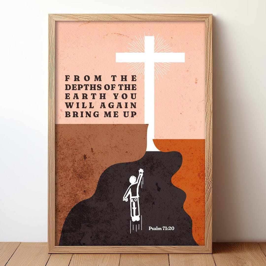 Encouraging Christian Printable Poster - Bible Verse Inspiring Print ...