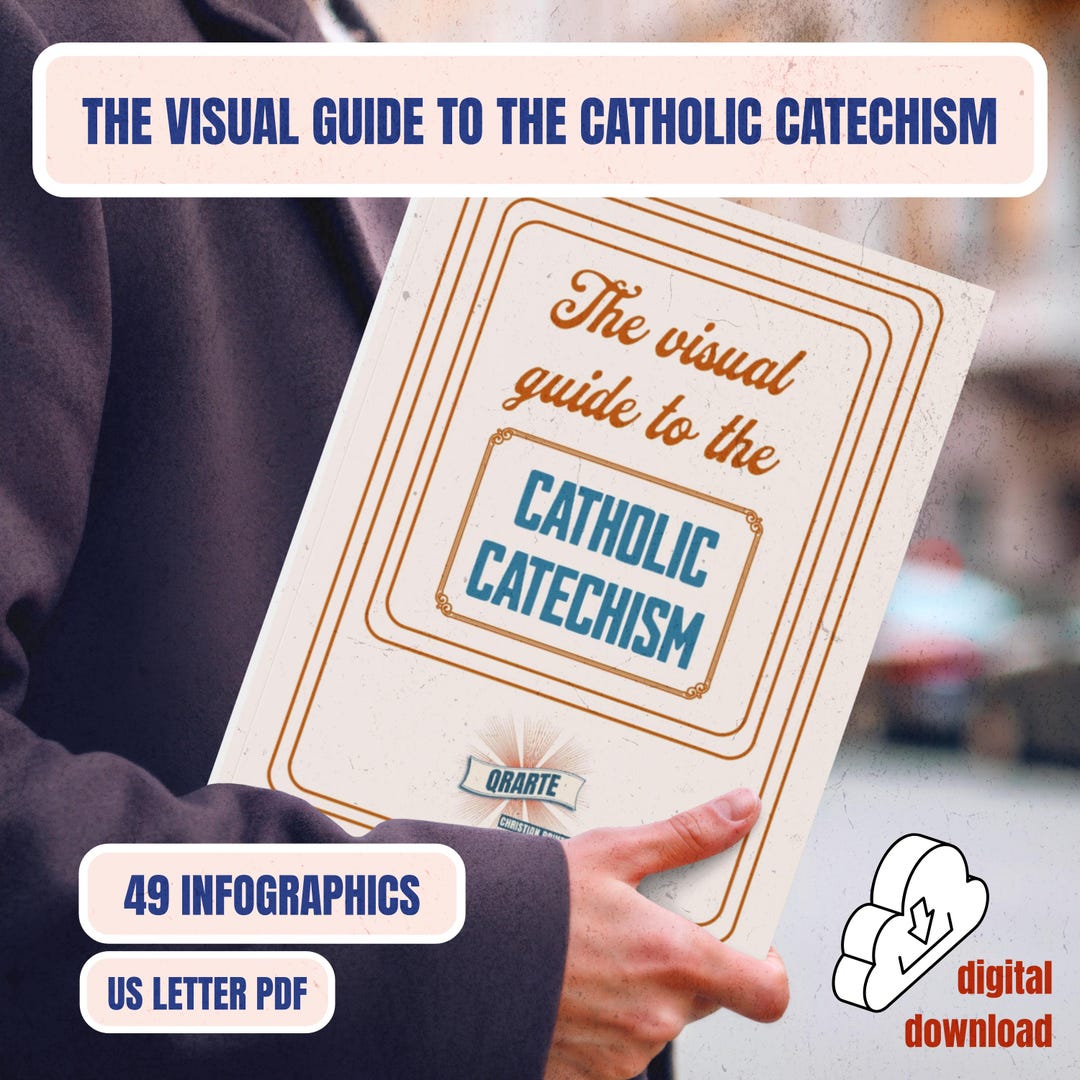 Catholic Catechism Visual Guide: 49 Educational Infographics PDF Book ...