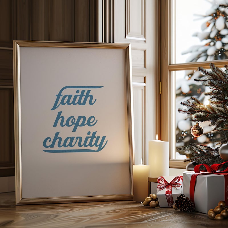 Faith Hope Charity - Etsy