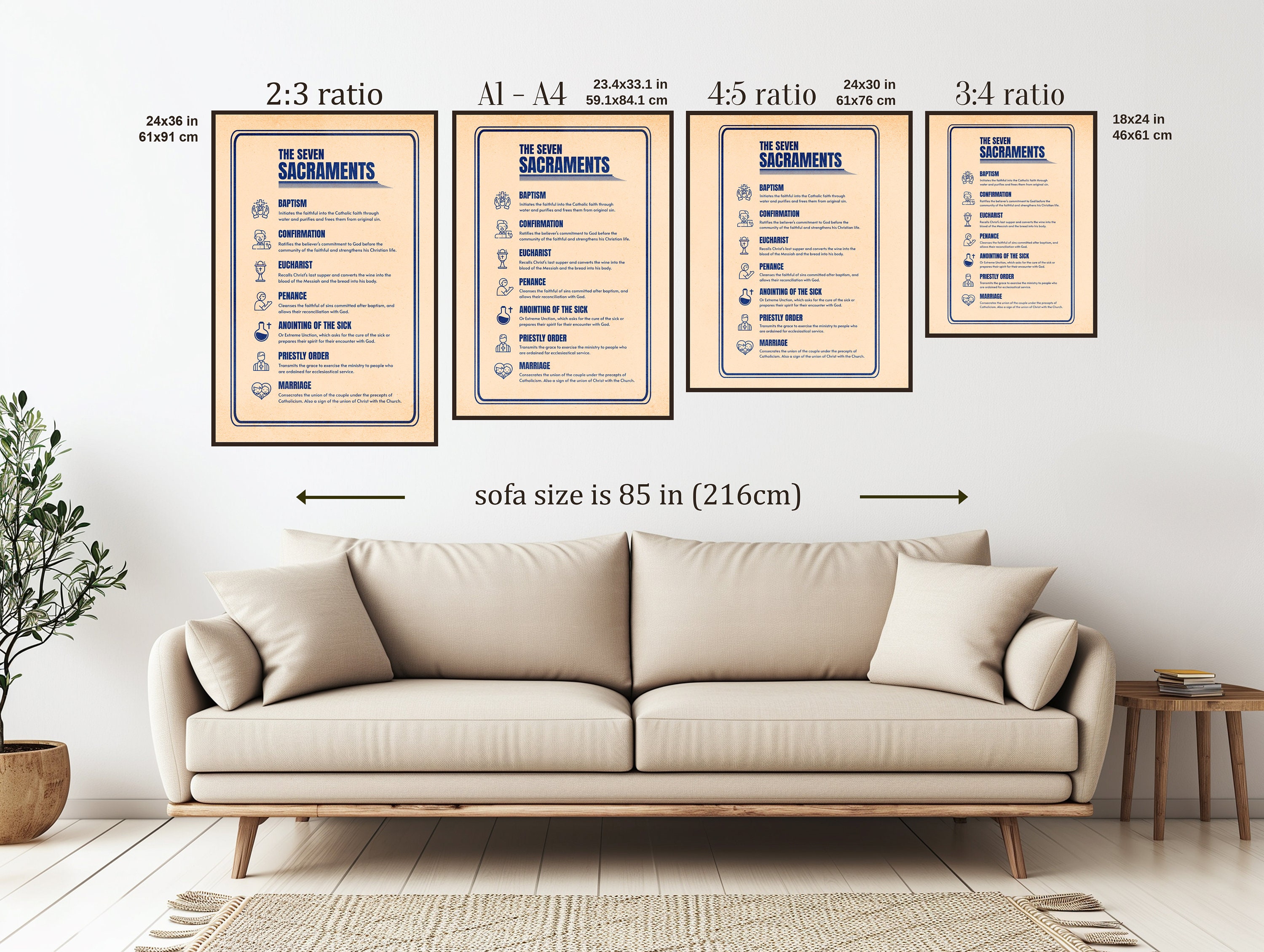 Seven Sacraments Poster: Catholic Educational Infographic for the ...