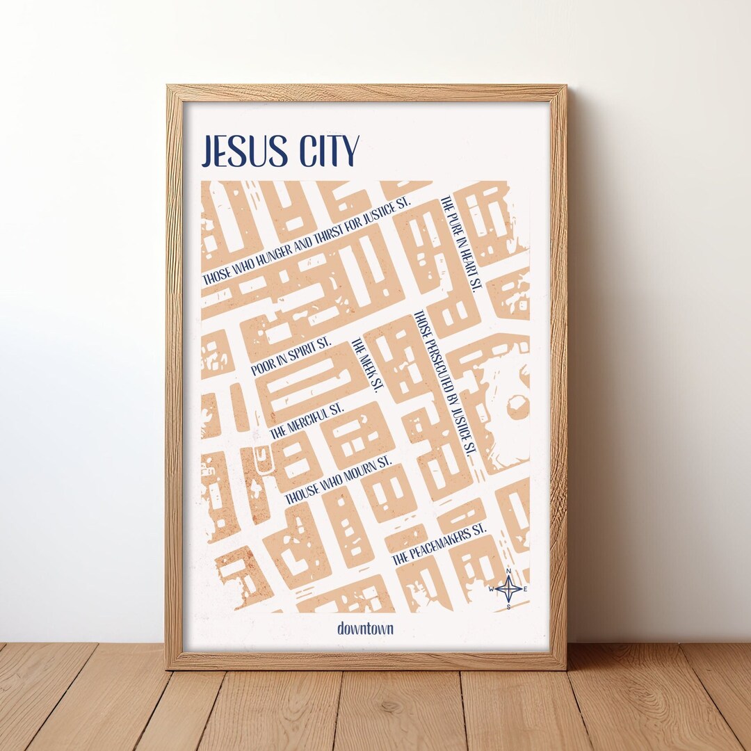 Beatitudes Christian Wall Art: Inspirational Printable Gospel for Kids ...