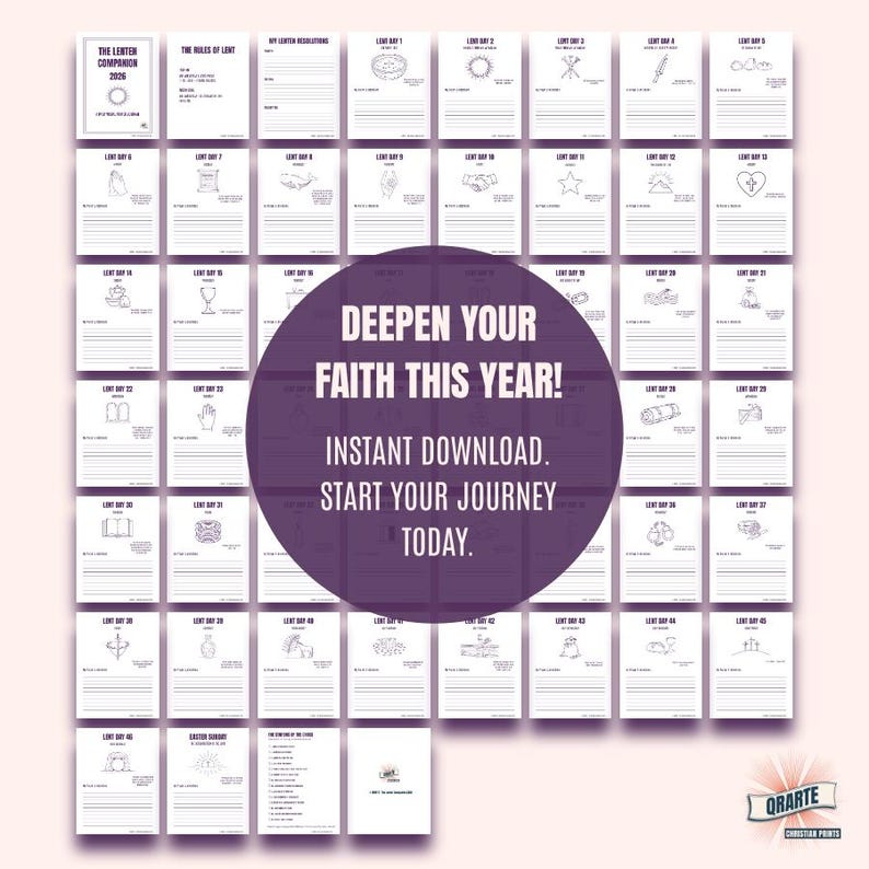 2026 Lenten Companion PDF: Catholic Daily Prayer Journal & Devotional ...