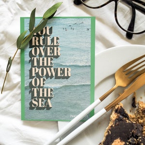 Your Rule Over the Ocean' Poster: Psalms Scripture Print (digital ...