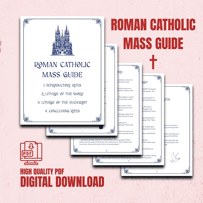 The Mass Catholic Clipart - Etsy