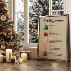 Catholic Liturgical Colors Print: Christian Home & School Art (digital ...