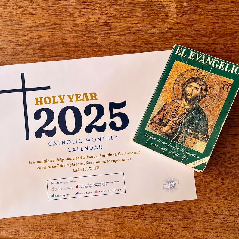 2025 Catholic Liturgical Calendar - Printable Monthly Planner - Etsy