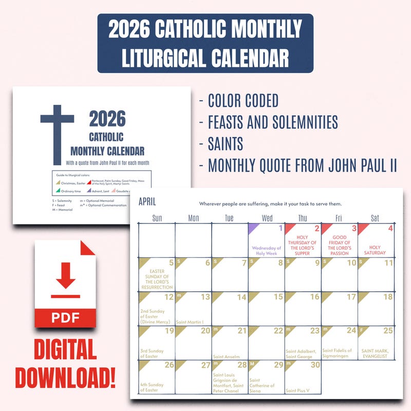 2026 Catholic Planner - Etsy