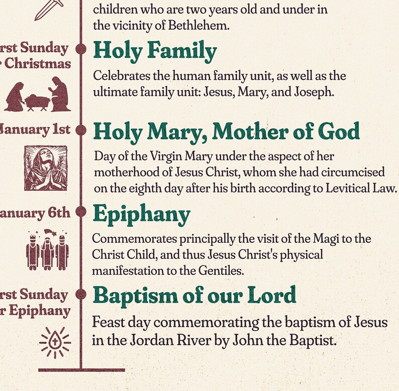 Printable Christmas Liturgical Calendar - Nativity of Jesus Christian ...