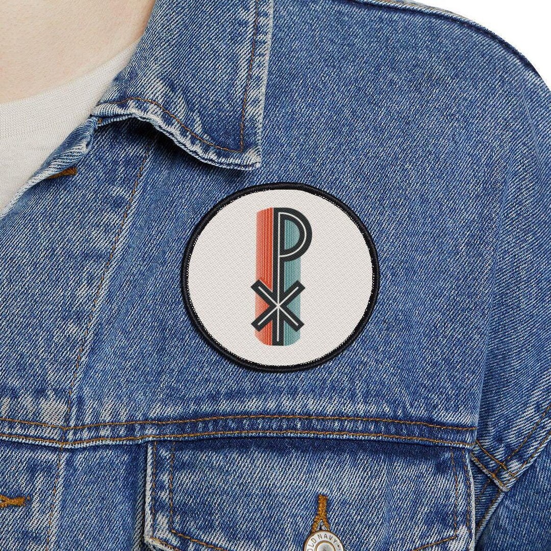 Iron-on Patches, Chi Rho Christian Symbol Patch, Catholic Faith ...