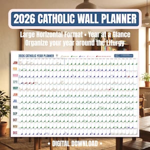 Roman Catholic 2026 Calendar - Etsy UK
