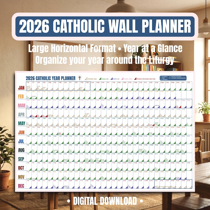 Catholic Horizontal Wall - Etsy UK