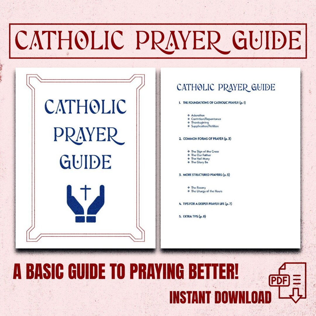 Catholic Prayer Manual: Instant Digital Download Guide - Etsy